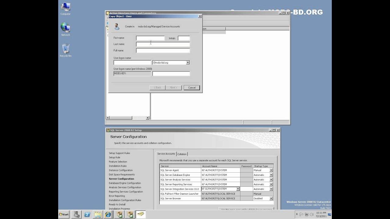 Microsoft SQL Server 2008 R2 Installation & Configuration - YouTube