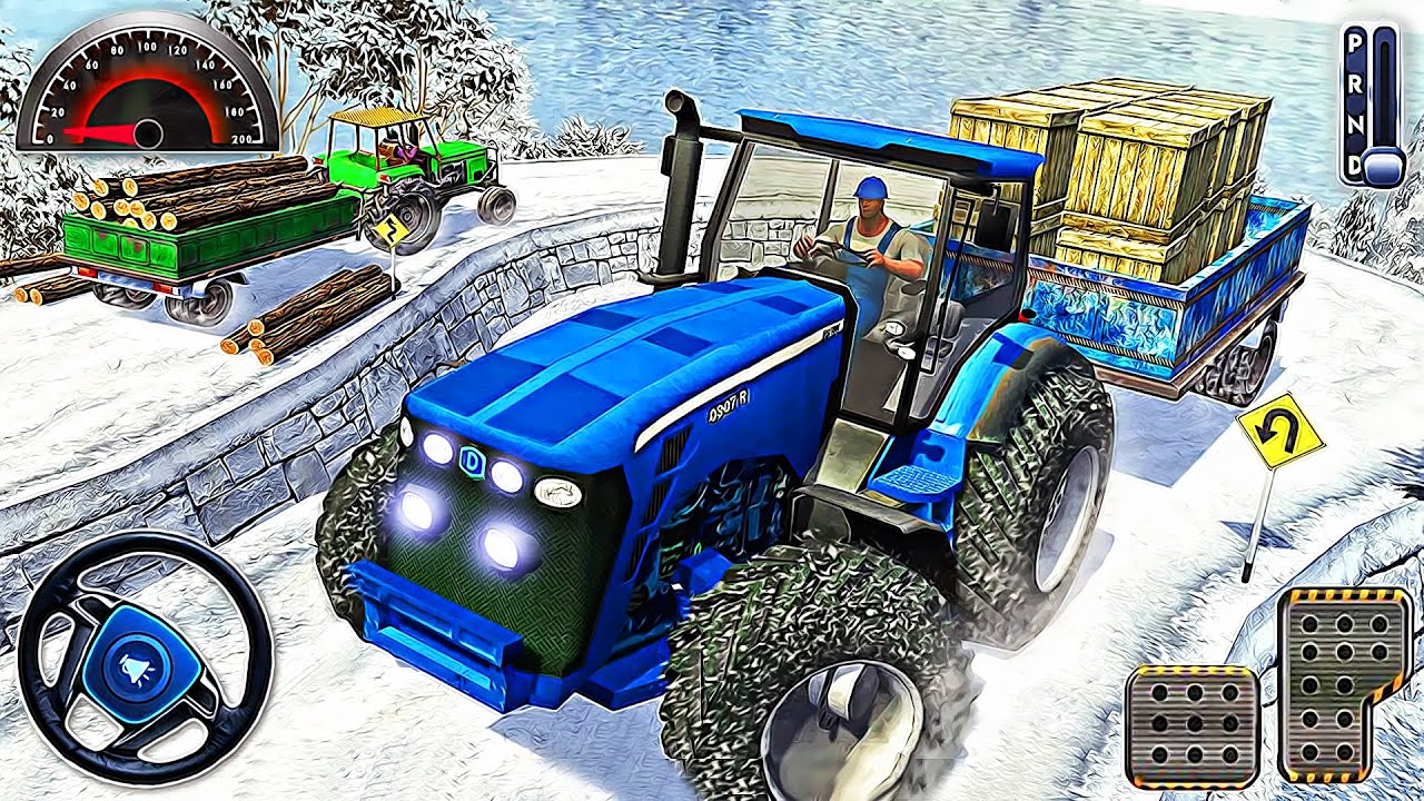 Offroad Cargo Tractor Trolley Game - Mountain Tractor Driving Sim ...