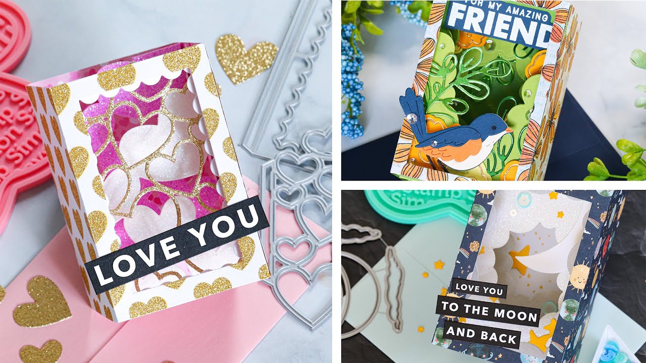 3D Box Cards! 3 Dimensional and Easy Mail Cards + New Simon Release ...