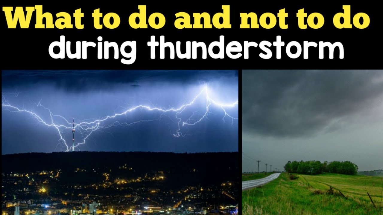 What to do and not to do during thunderstorm l Precautions l #lightning ...