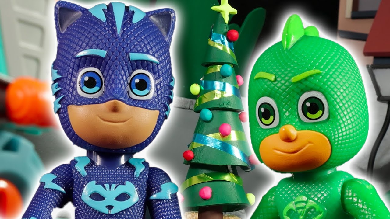 PJ Masks Creations 🌟 Stolen Christmas Tree 🌟 HEROES VS. VILLAINS | PJ ...