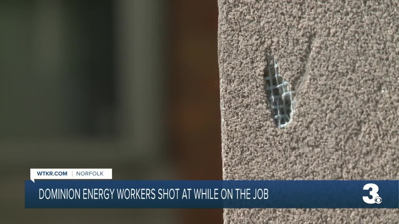 Dominion Energy workers shot at while on the job - YouTube