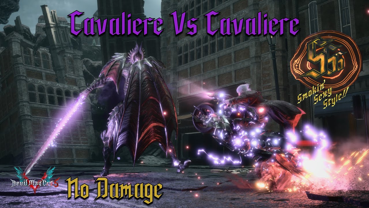 Devil May Cry 5 - Cavaliere Vs Cavaliere - No Damage - Rev it Up! (4K ...