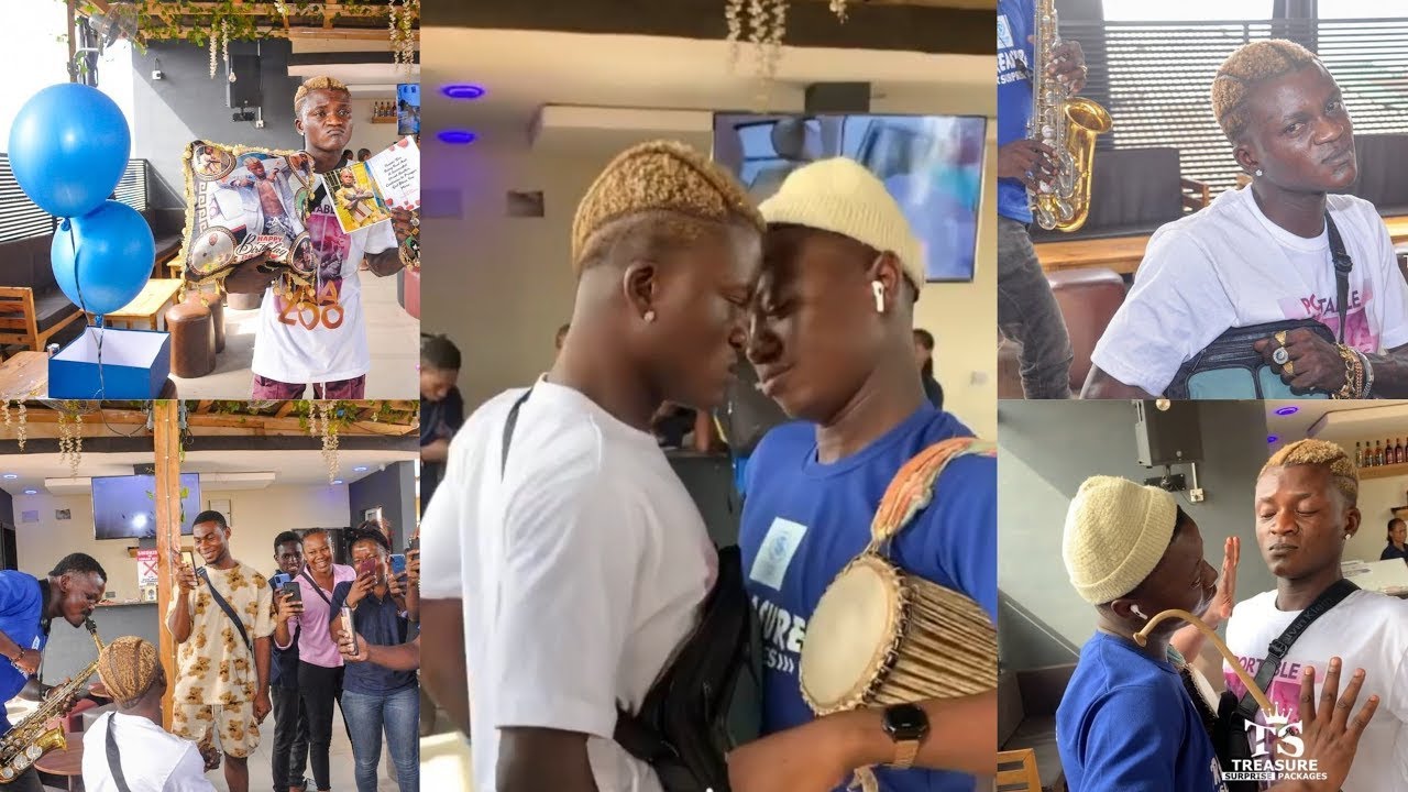 {SURPRISE FROM HIS WIFE BEWAJI} SEE WHAT PORTABLE DID WHEN HE HAD A BIRTHDAY - YouTube