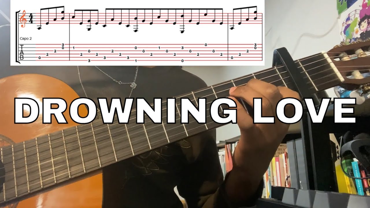 Drowning Love Guitar Tutorial TABS (CHASING KOU) - YouTube