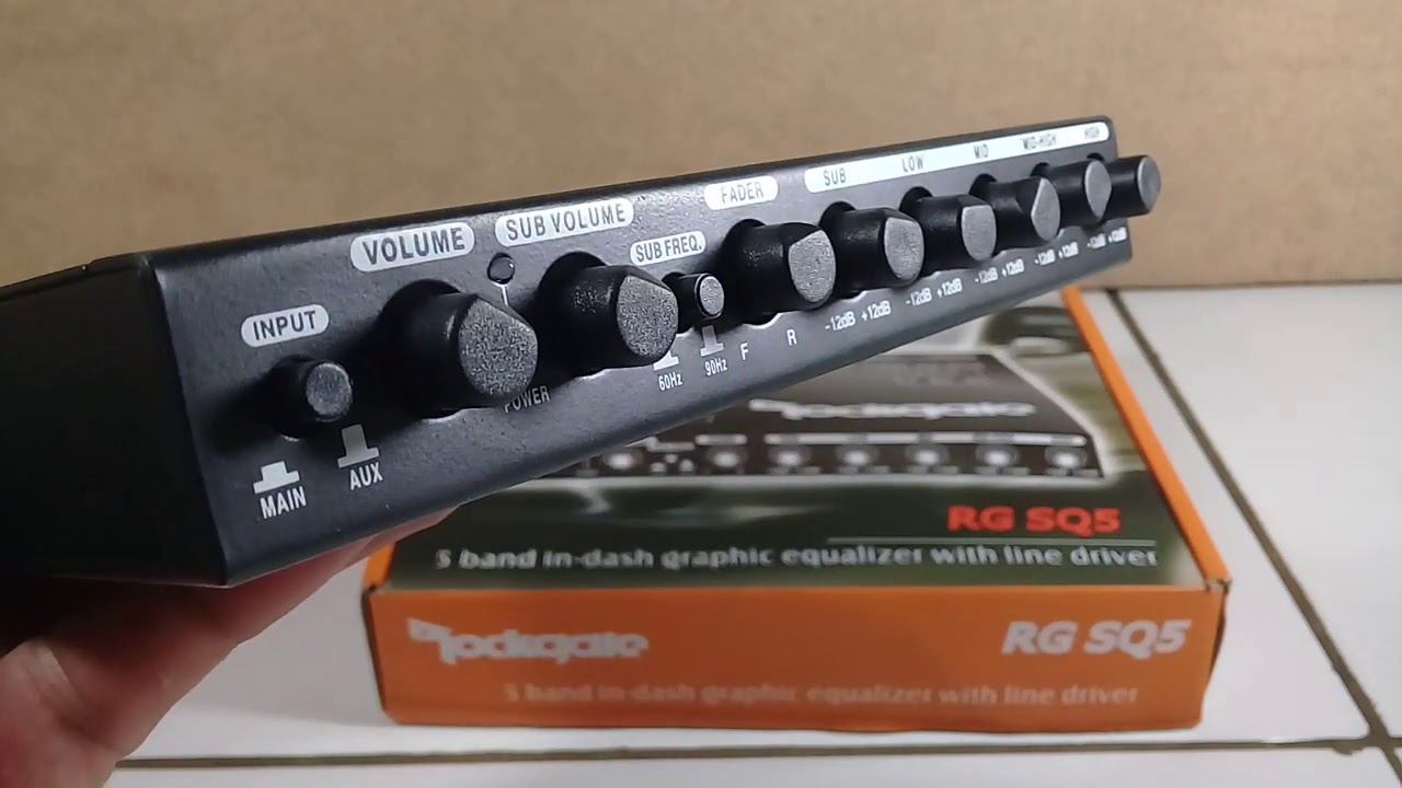 Pengenalan jalur input dan output preamp mobil rockgate RG SQ5. - YouTube