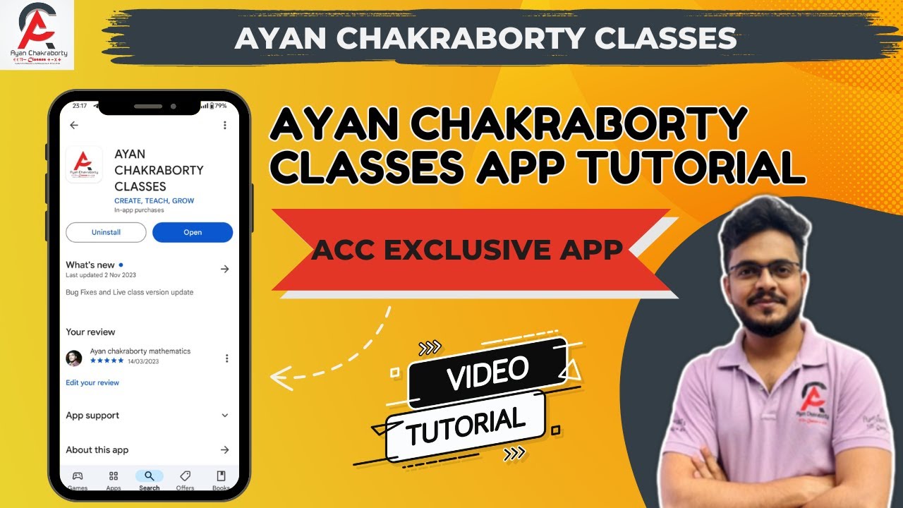 Step-by-Step Guide to Accessing Ayan Chakraborty Classes App #education #mathematics - YouTube