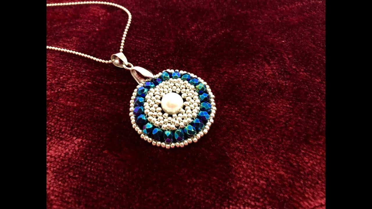 Beaded Pendant || Super Easy Tutorial || - YouTube