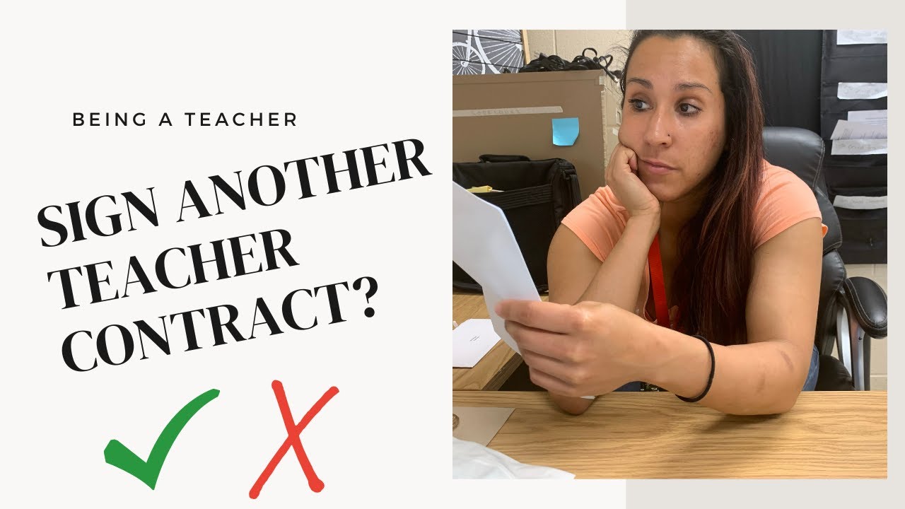 BEING A TEACHER || SIGNING THE TEACHER CONTRACT || Things to IMPROVE ...