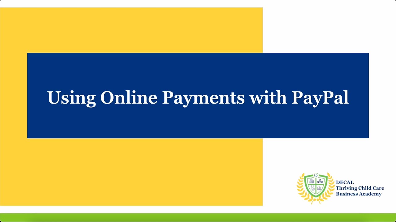 Using Online Payments with PayPal - YouTube