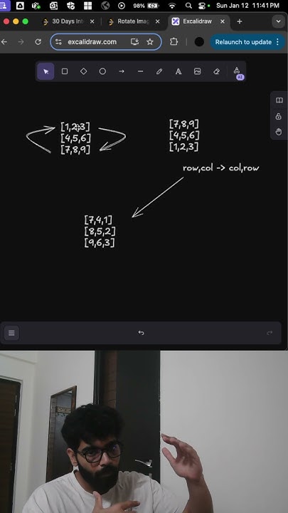 48. Rotate Image | 30 Days Interview Preparation Plan #leetcode #programming - YouTube