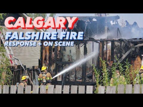 Calgary Fire Department 2nd Alarm Falshire Fire Response! - YouTube