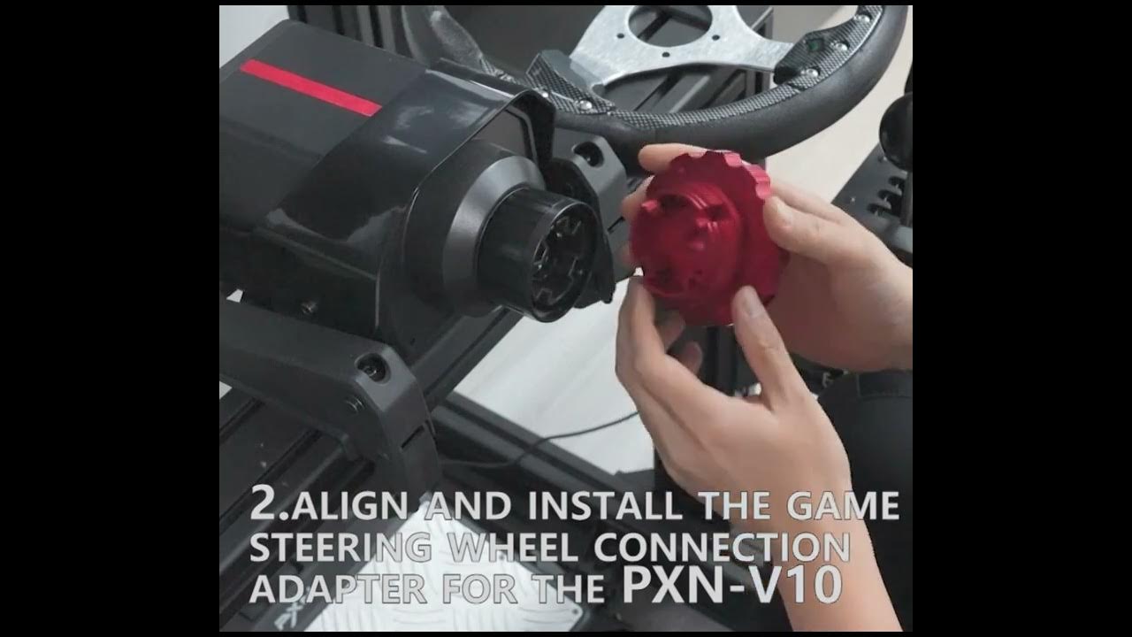 How to install PXN V10 Steering Wheel Adapter correctly? - YouTube