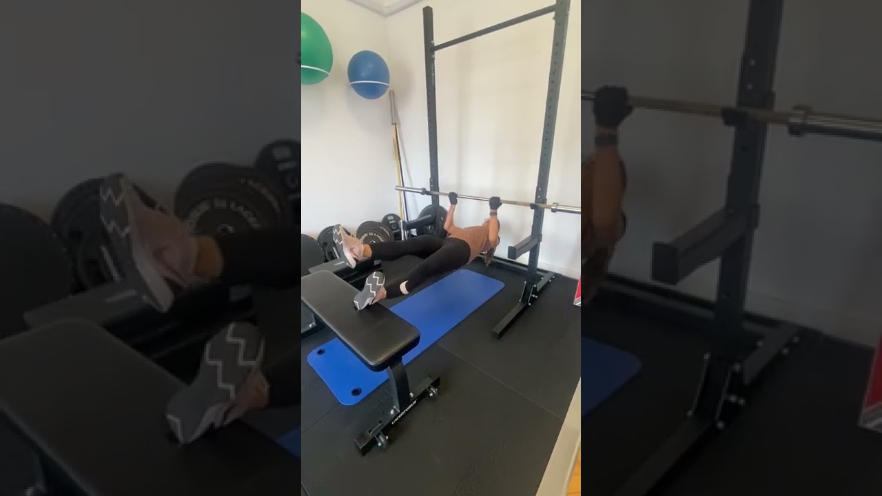 Dominada acostada a 1 Pierna. - YouTube