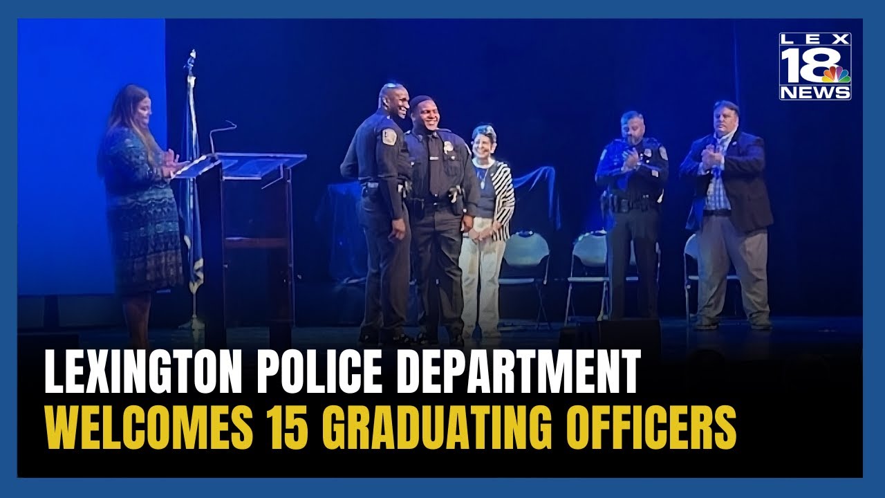 Lexington Police Welcome 15 New Officers - YouTube