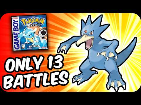 Can Golduck beat Pokemon Red/Blue with only 13 battles?