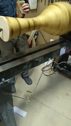 oiling the poplar vase - YouTube