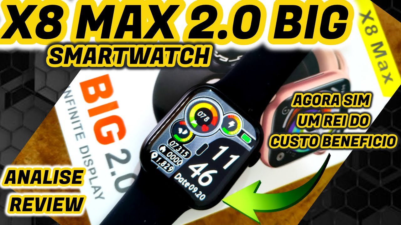 X8 MAX 2.0 BIG SMARTWATCH , esse deve vender muito MELHOR CUSTO ...