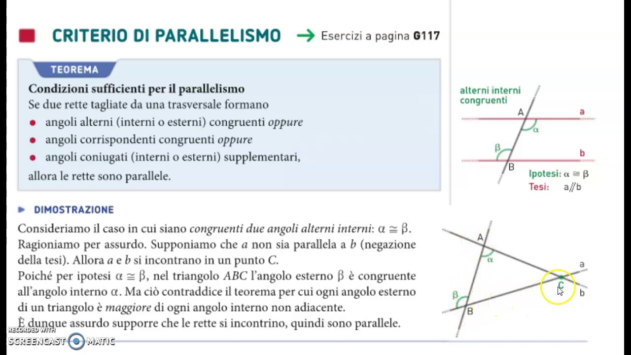 criterio di parallelismo - YouTube