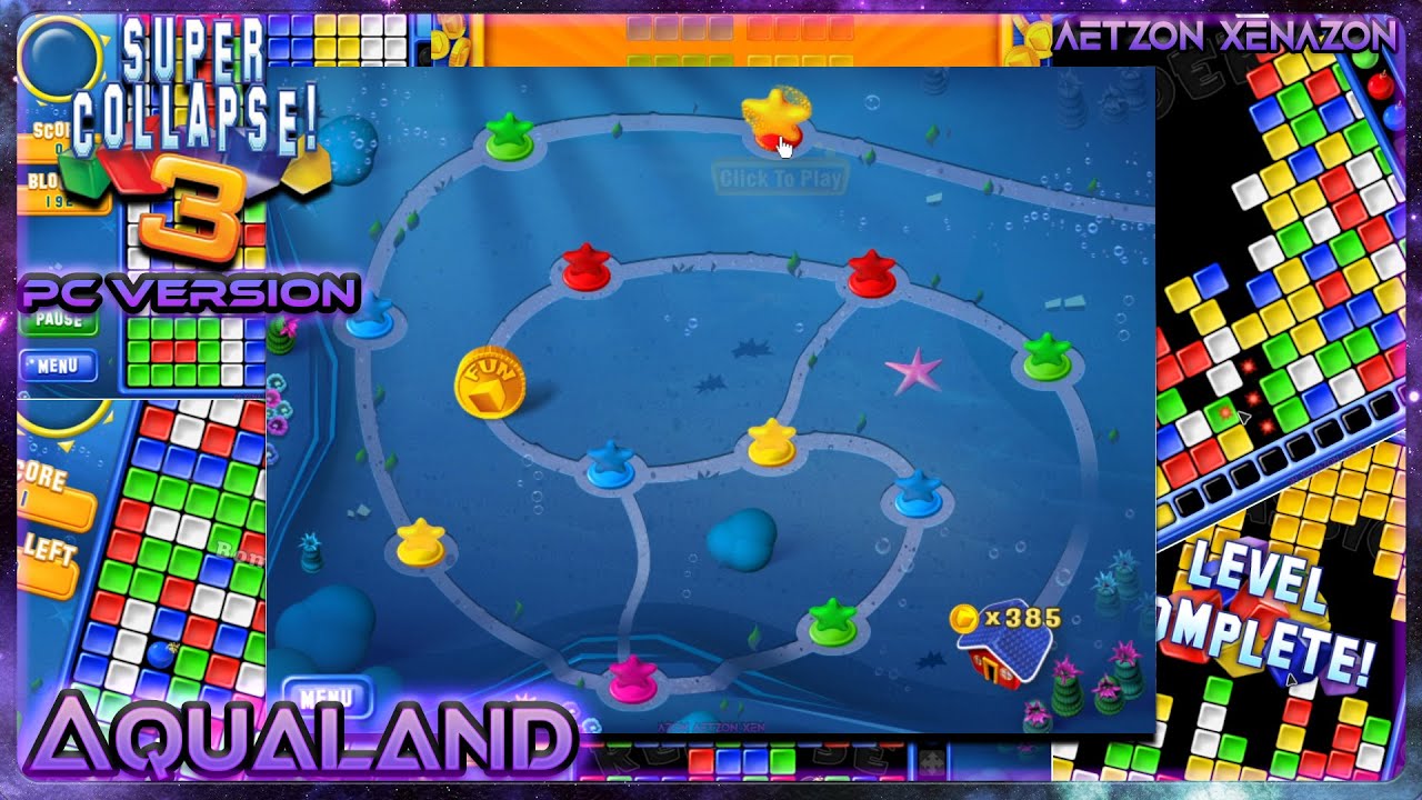 Super Collapse! 3 [2006 PC] [GameHouse Nostalgia] | W3 - Aqualand - YouTube