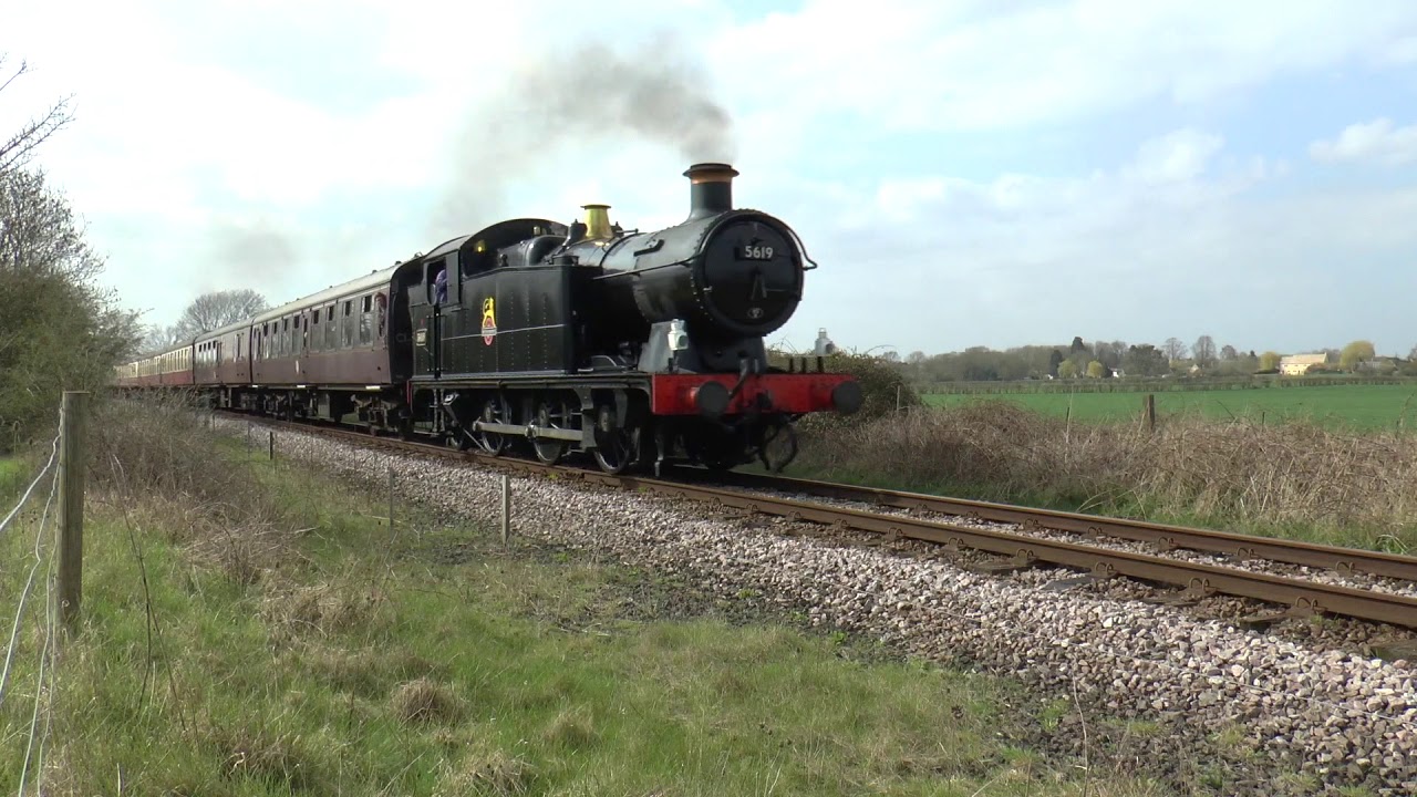 GWR Steam Locomotive No. 5619 - YouTube