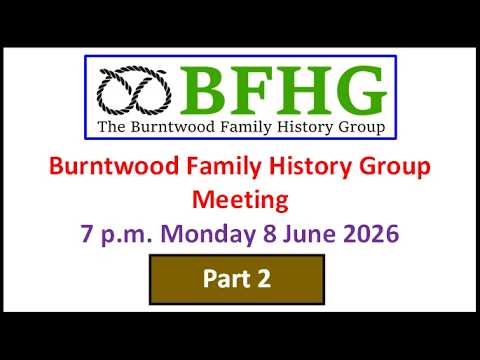 BFHG Meeting 8th June 2026 Part 2