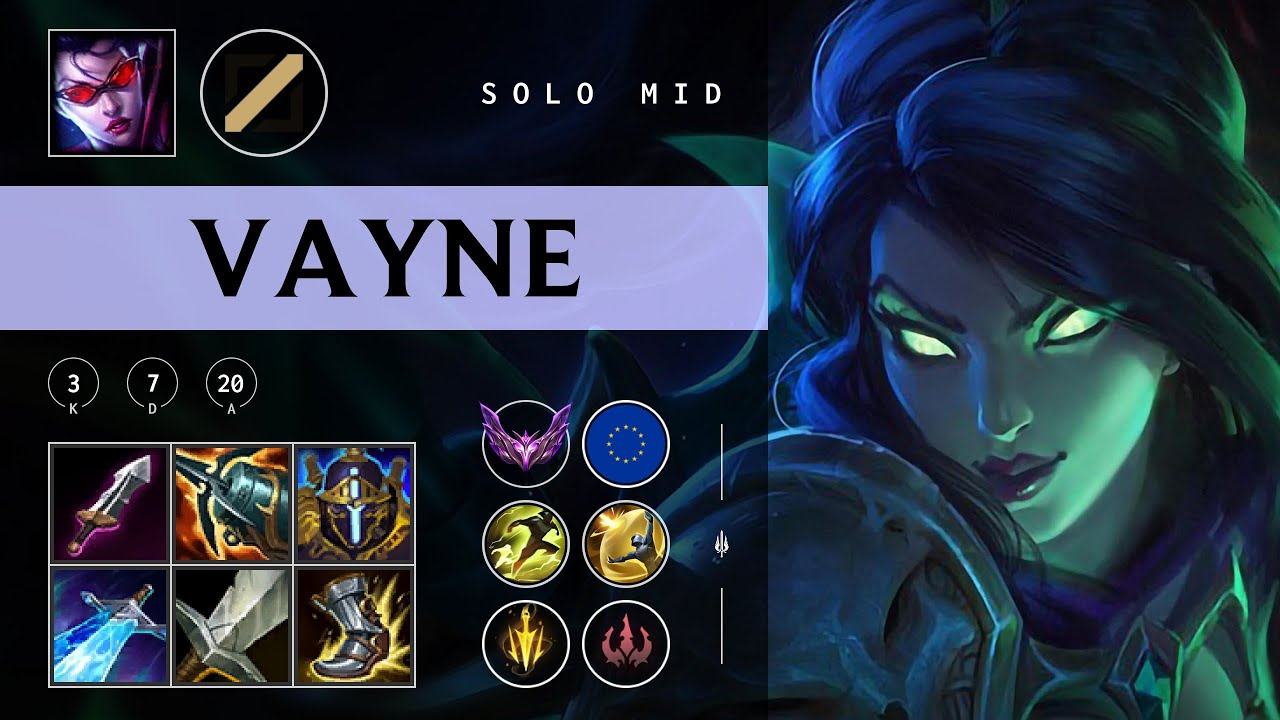 Vayne Mid vs Akshan - EUW Master Patch 25.23 - YouTube