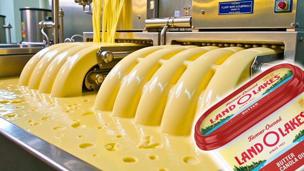 How Butter is Made in a Factory - The Process of Making Unsalted Butter ...