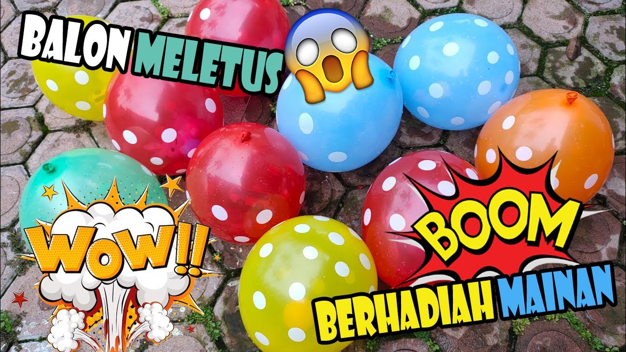 Find colorful balloons with toy prizes || popping balloon, baby shark ...