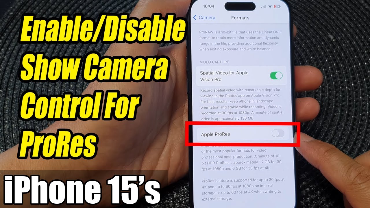 iPhone 15/15 Pro Max: How to Enable/Disable Show Camera Control For ...