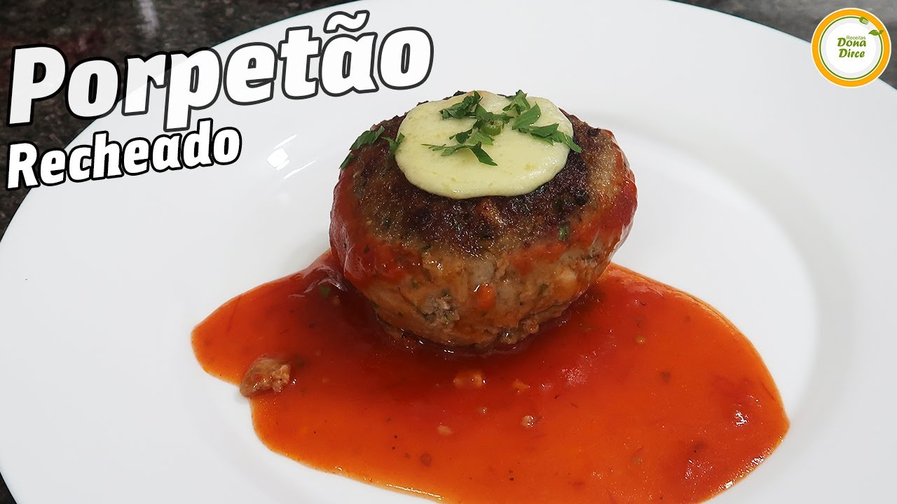 UM BELO DE UM PORPETÃO É BOM DEMAIS | PORPETÃO RECHEADO COM QUEIJO ...