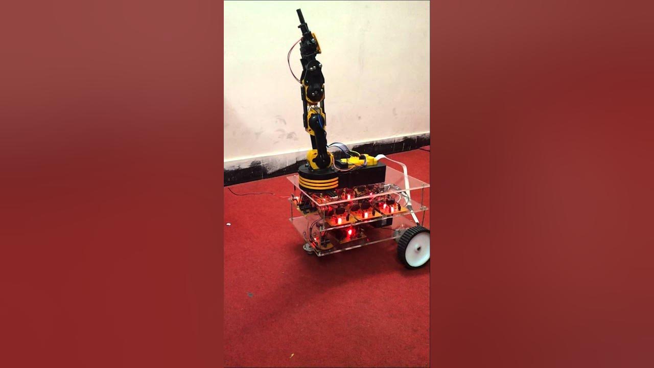 RF Controlled Pick n place Robot with movable Base - YouTube