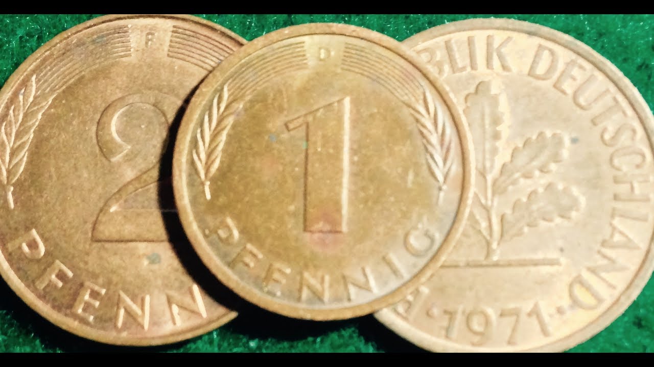 1950-2001 Germany 1 Pfennig Coin - YouTube