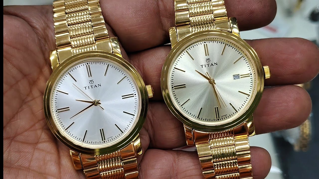 Titan Gents Golden Watch Under 2k | 1712ym01/1712ym02/1712ym03 Golden ...