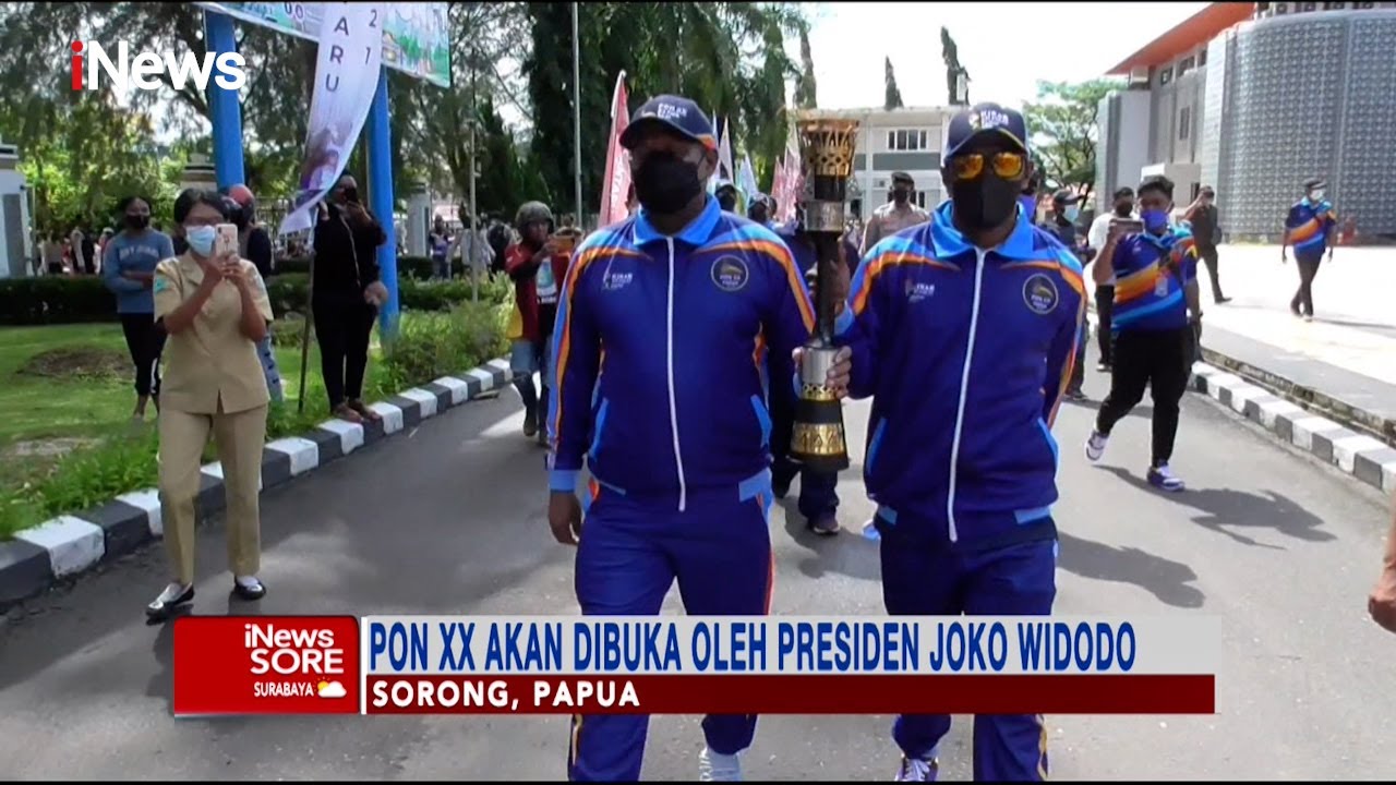 Ortizan Solossa dan Ronny Wabia Bawa Api Abadi, PON XX akan Dibuka ...