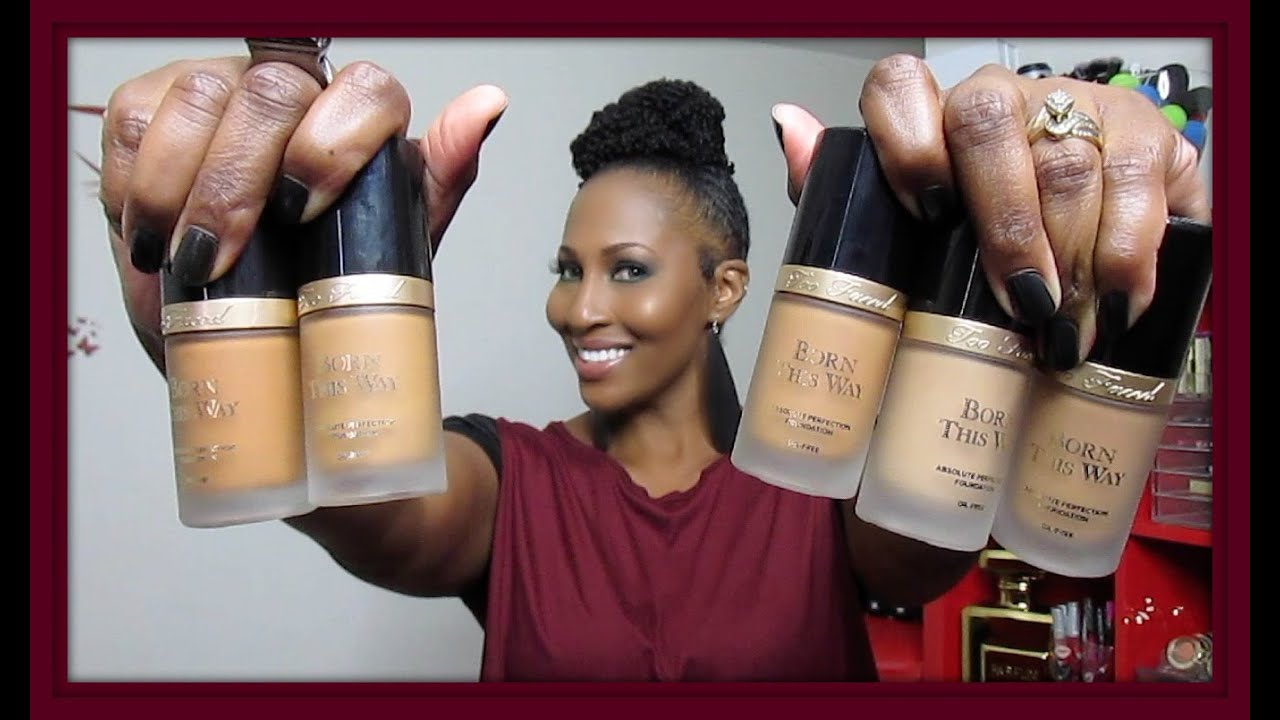 "NEW" Too Faced Born This Way Foundation: Deeper Shades (With Swatches ...