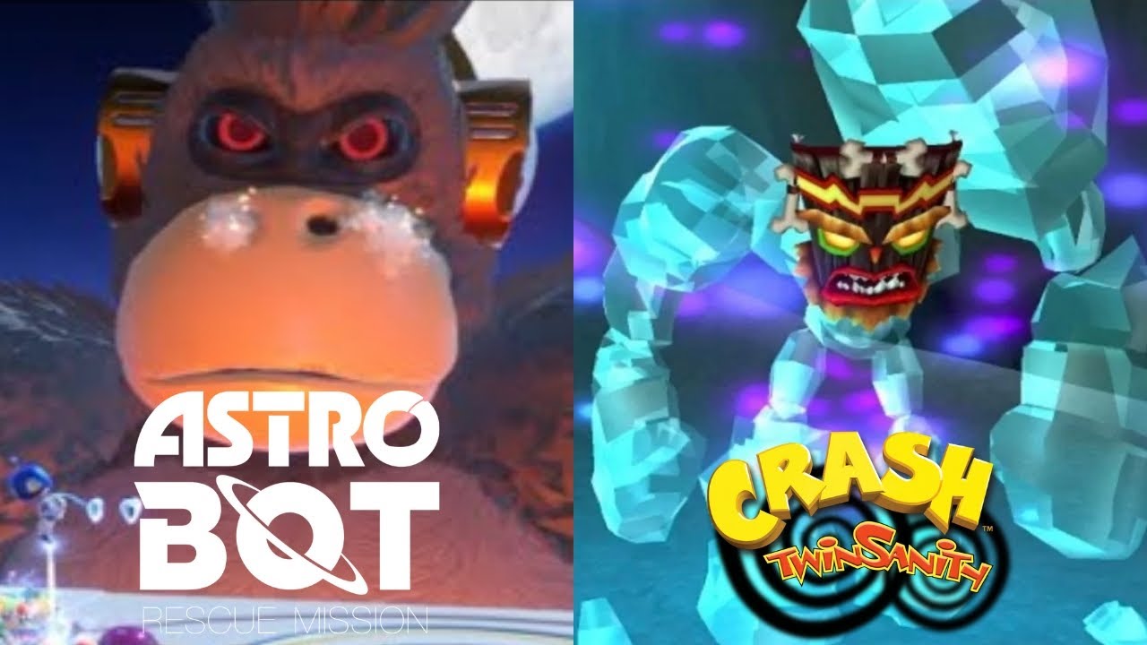 Astro Bot Rescue Mission Bosses with Crash Twinsanity Music - YouTube