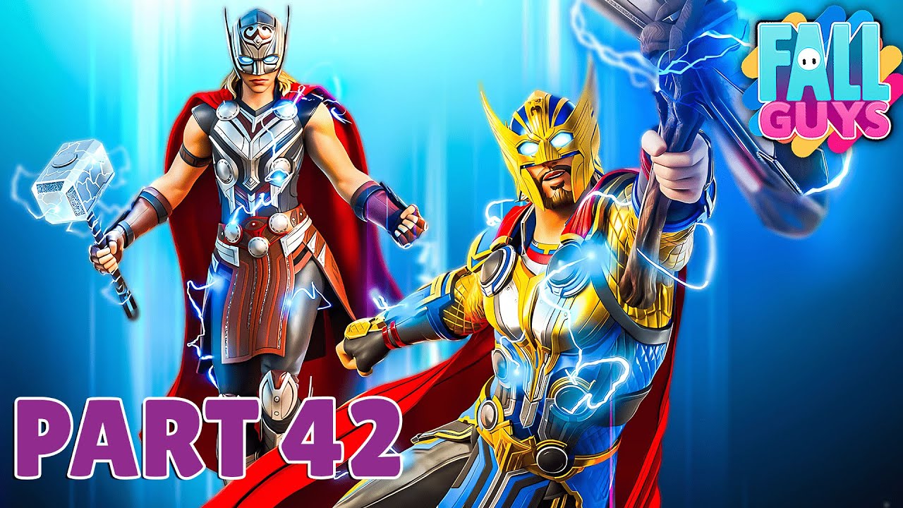 FALL GUYS x Thor Love & Thunder - Playthrough No Commentary - YouTube