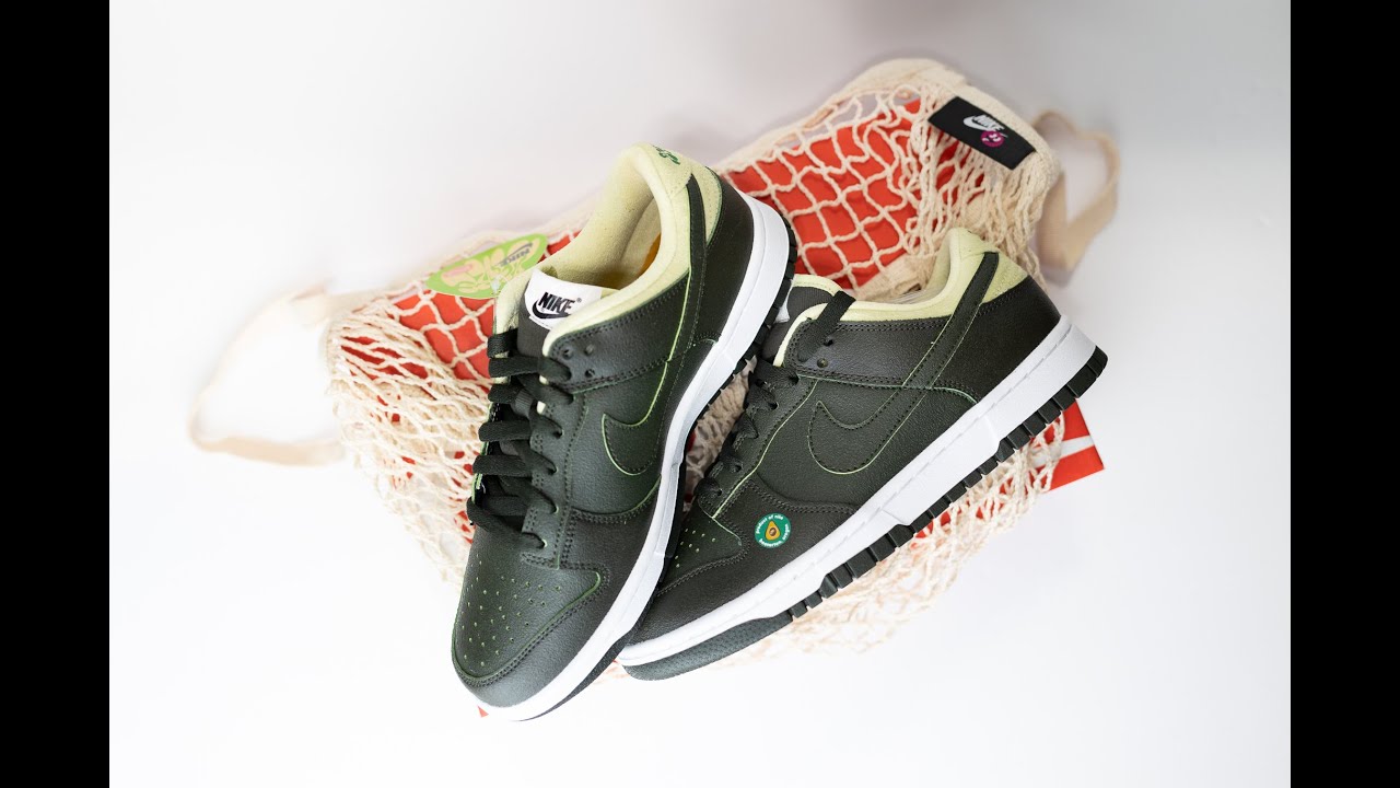 Nike Dunk Low Avocado Sneaker Review - YouTube