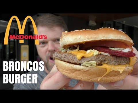 What is a McDonalds Broncos Burger? - YouTube