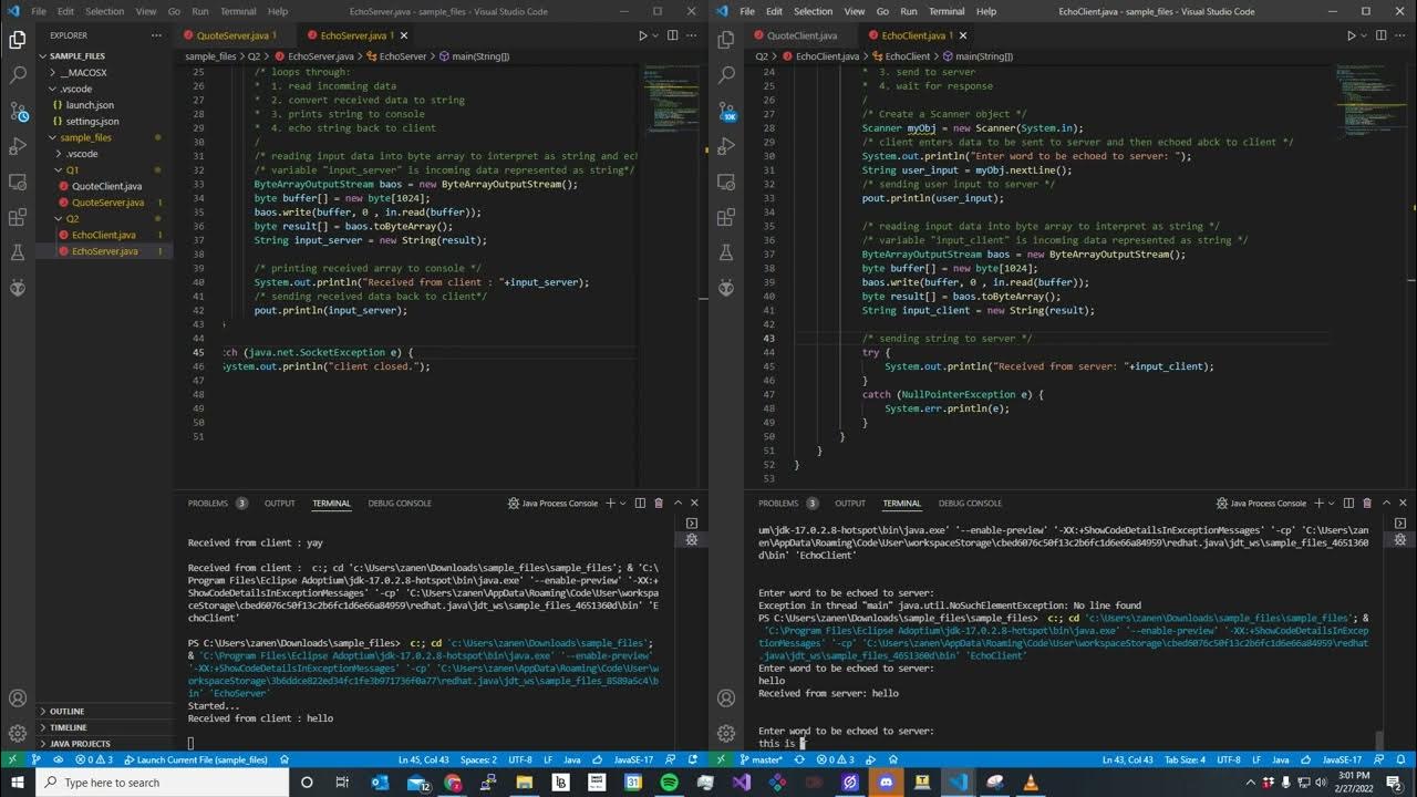 CECS 326: Echo Client & Echo Server - YouTube
