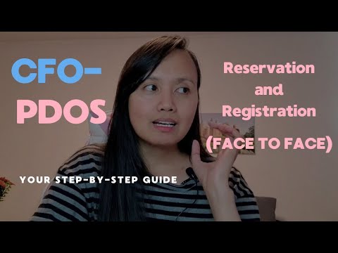 CFO-PDOS (UPDATE): Paano mag book ng appointment para sa face to face ...