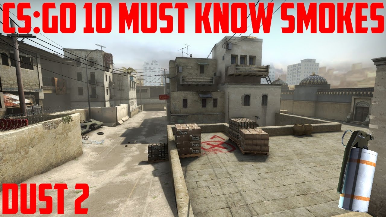 CS:GO | 10 Must Know Dust 2 Smokes - YouTube