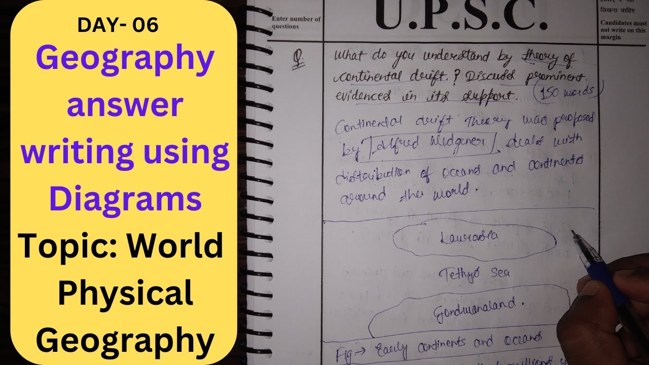 Daily answer writing- Geography using Diagrams- Topic: World's Physical ...