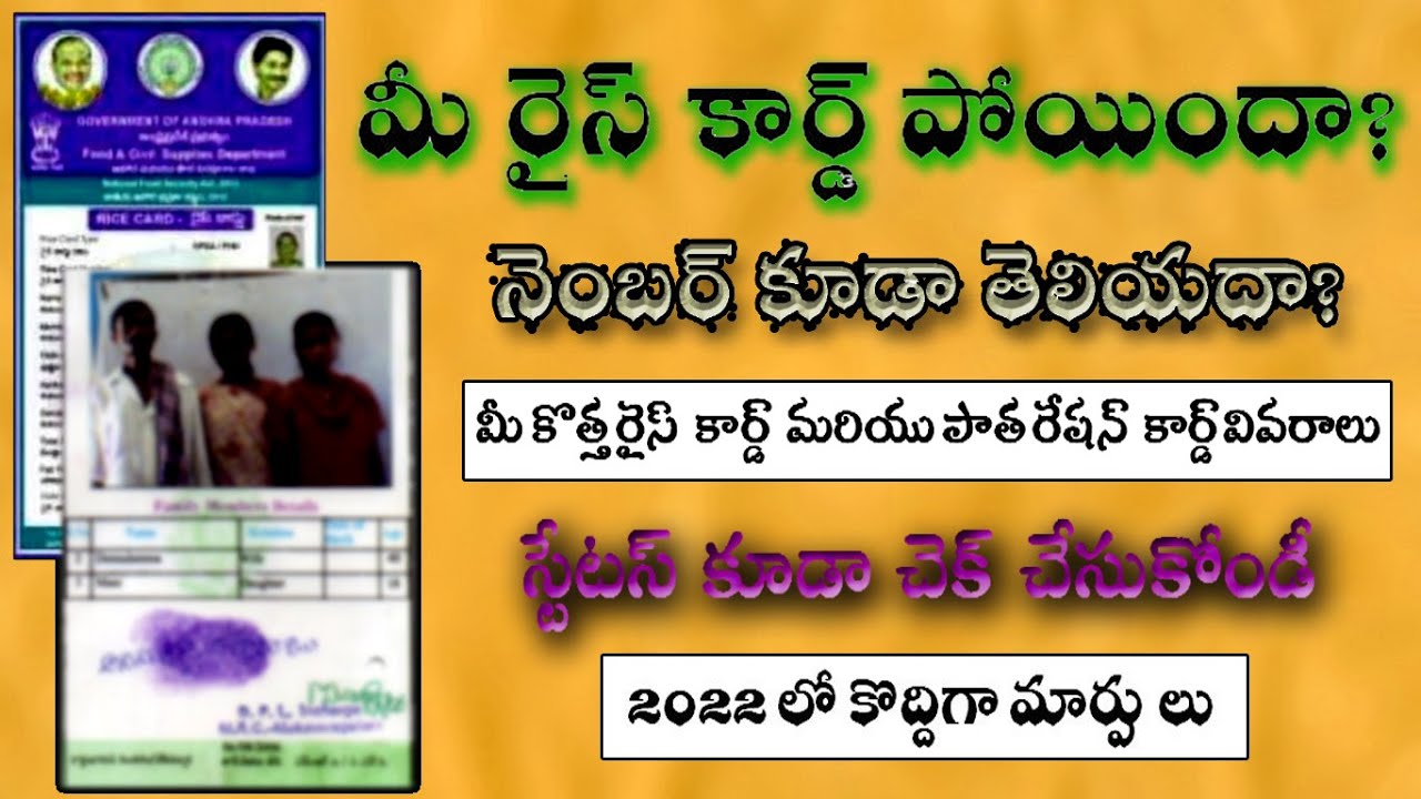 How to check ration card details online 2022//How to get new rice card ...