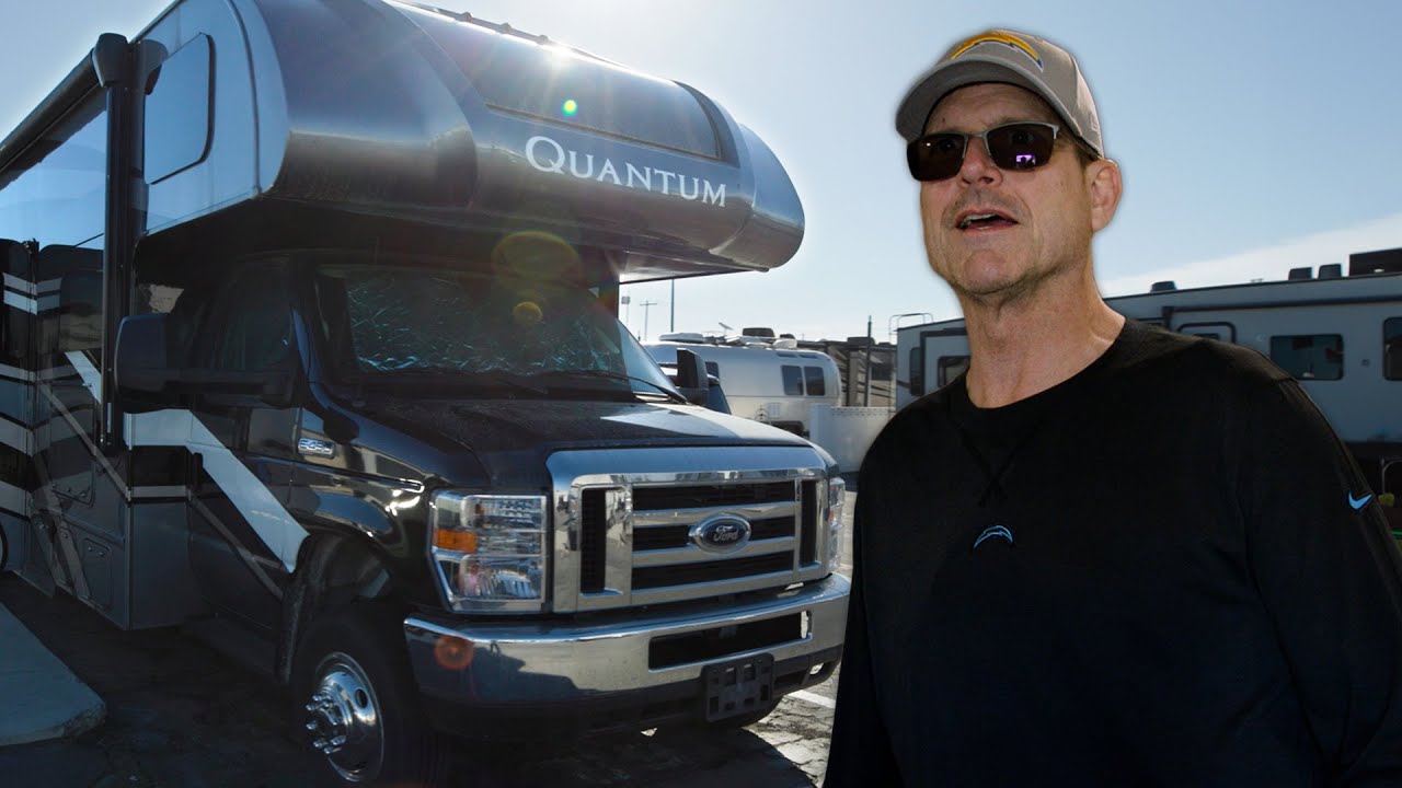 Inside Jim Harbaugh's RV Life | LA Chargers - YouTube