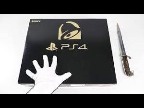 PS4 "TACO BELL" CONSOLE! Unboxing Gold Limited Edition PlayStation 4 ...