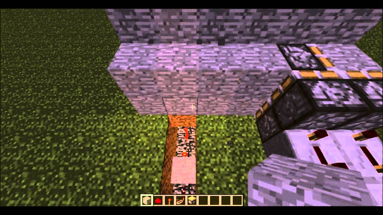 Minecraft Let's Build ep 1: redstone piston dør - YouTube
