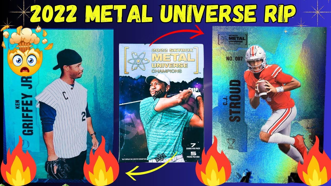 2022 Skybox Metal Universe Rip: CJ Stroud, Caleb Williams, Ken Griffey ...