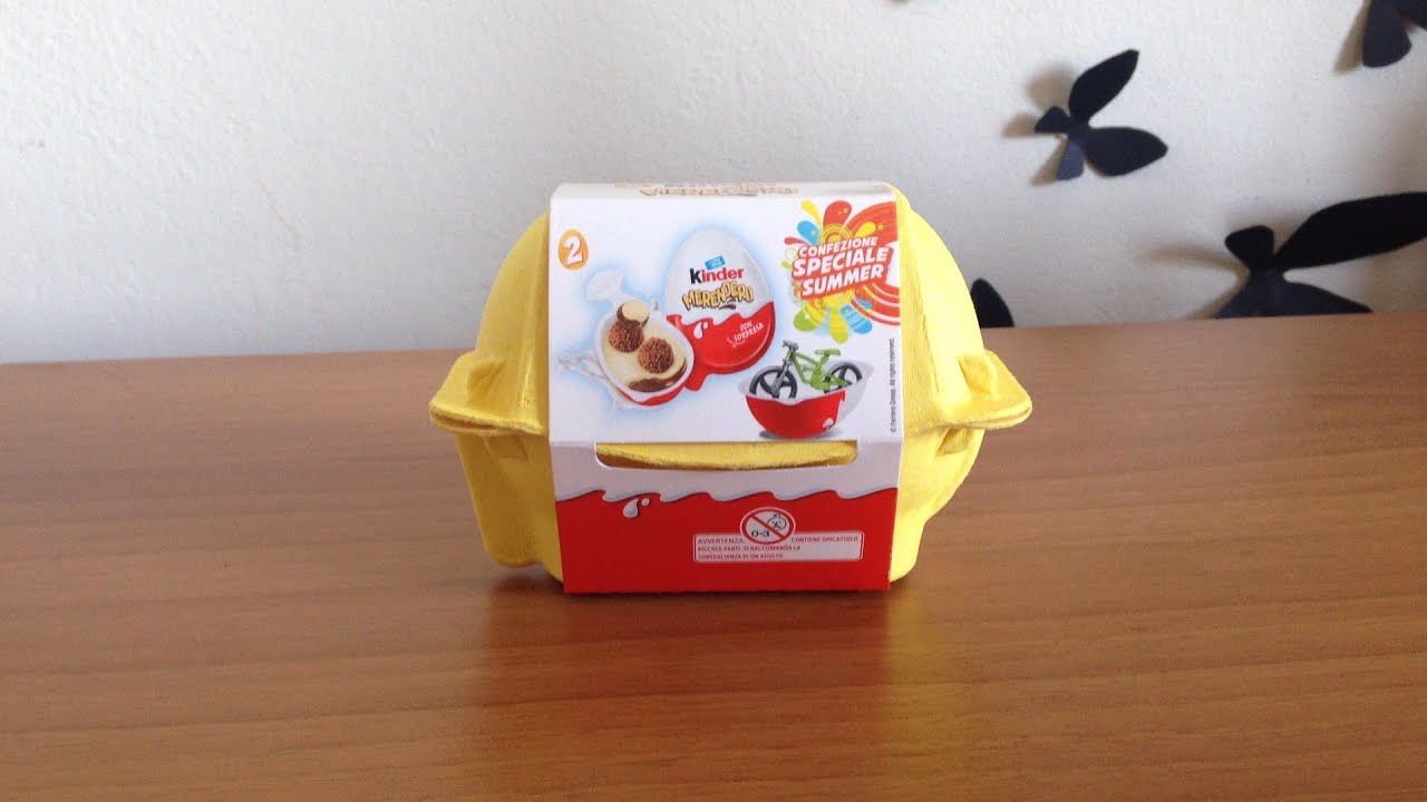 2 Kinder Merendero Special Edizione Summer Unboxing in Italia HD - YouTube